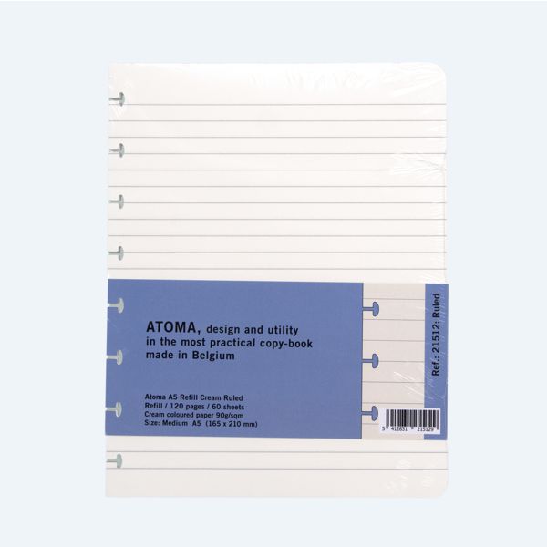 Atoma Nachfüllung A5 liniert | wollzauber
